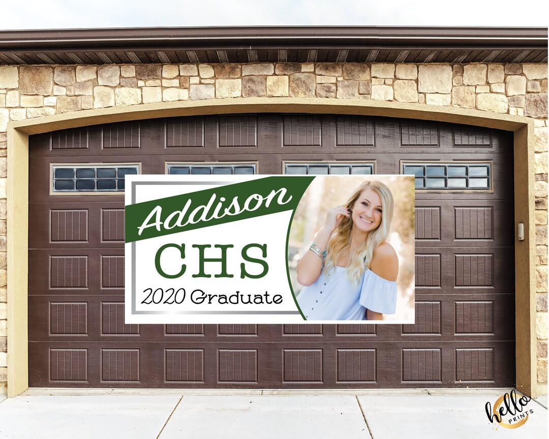 Senior Graduation Banner Class of 2025 Photo Door Sign High School ...