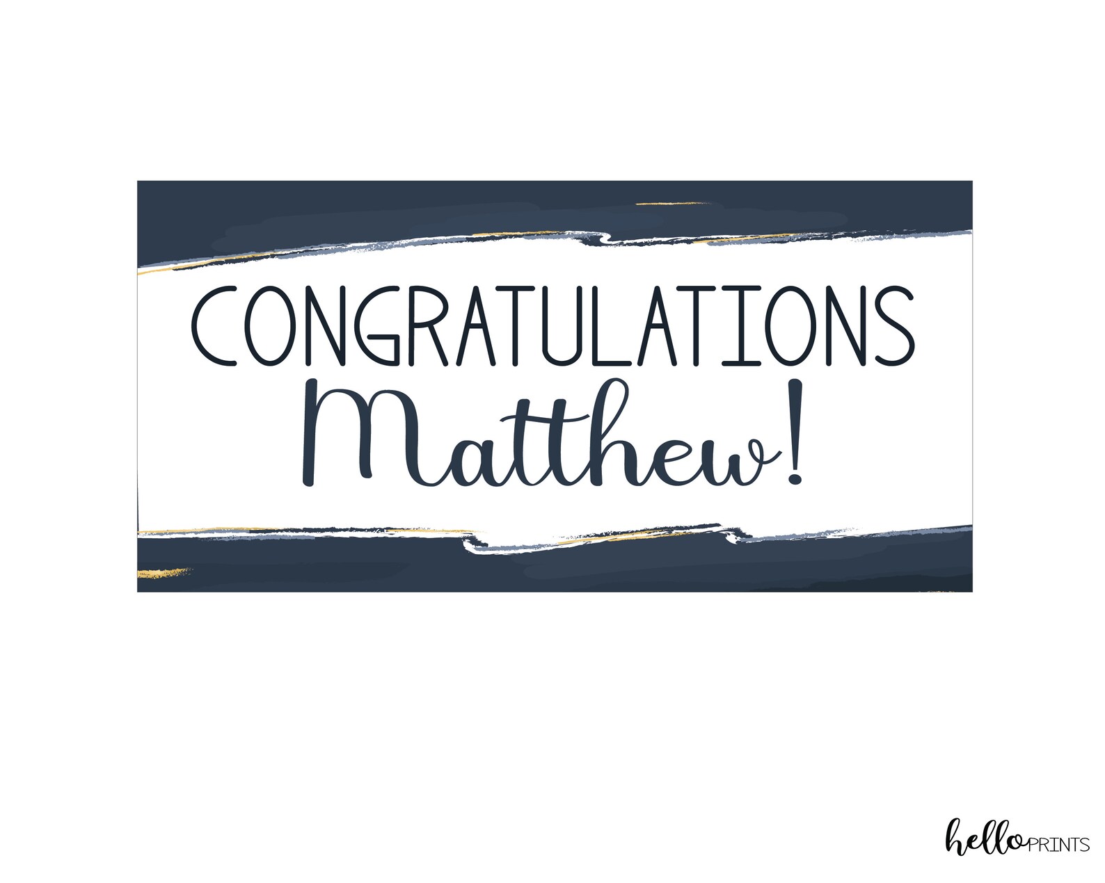 Congratulations Banner Personalized Custom Sign Vinyl - Etsy