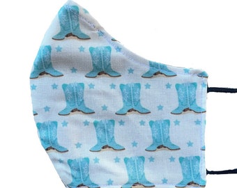 Cowboy Western Face Mask - Etsy