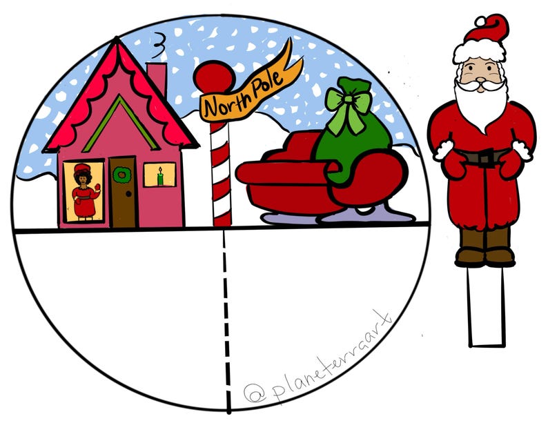 Snow Globe Digital Download Activity (santa, Snowman) - Etsy