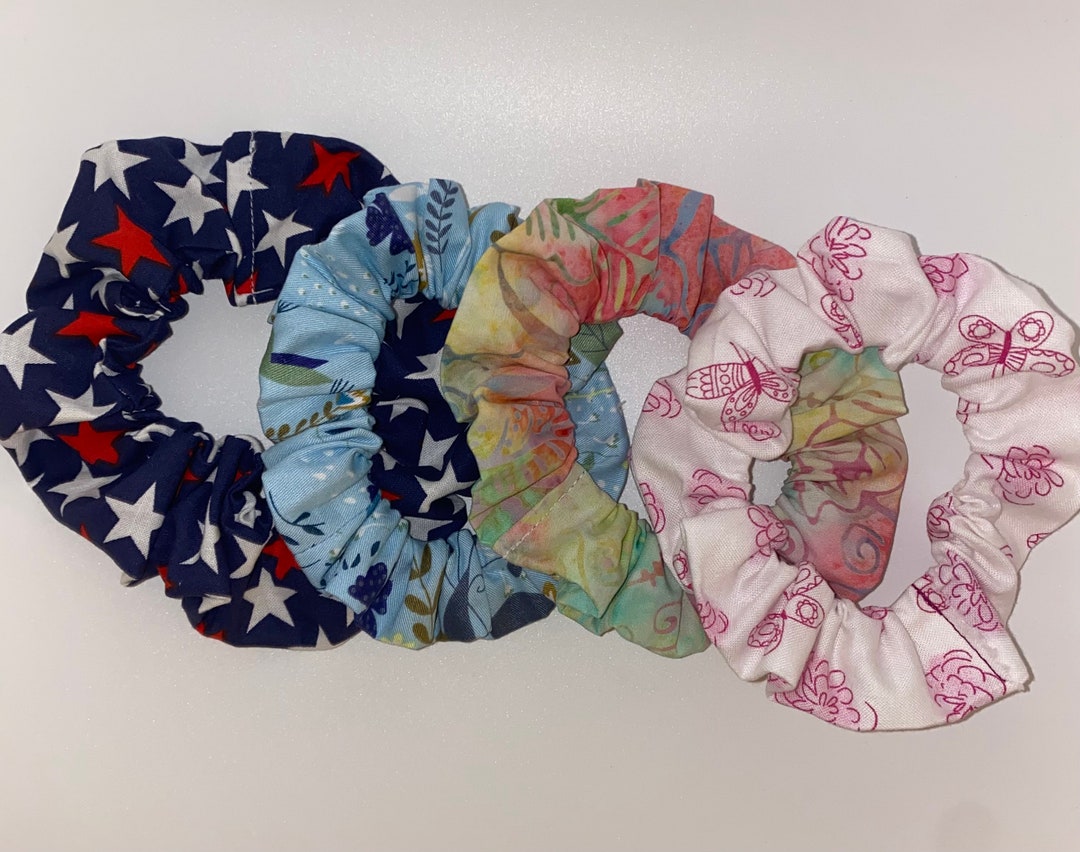 Set of Medium Size Hair Scrunchies/ponytail Holders/hair Ties - Etsy
