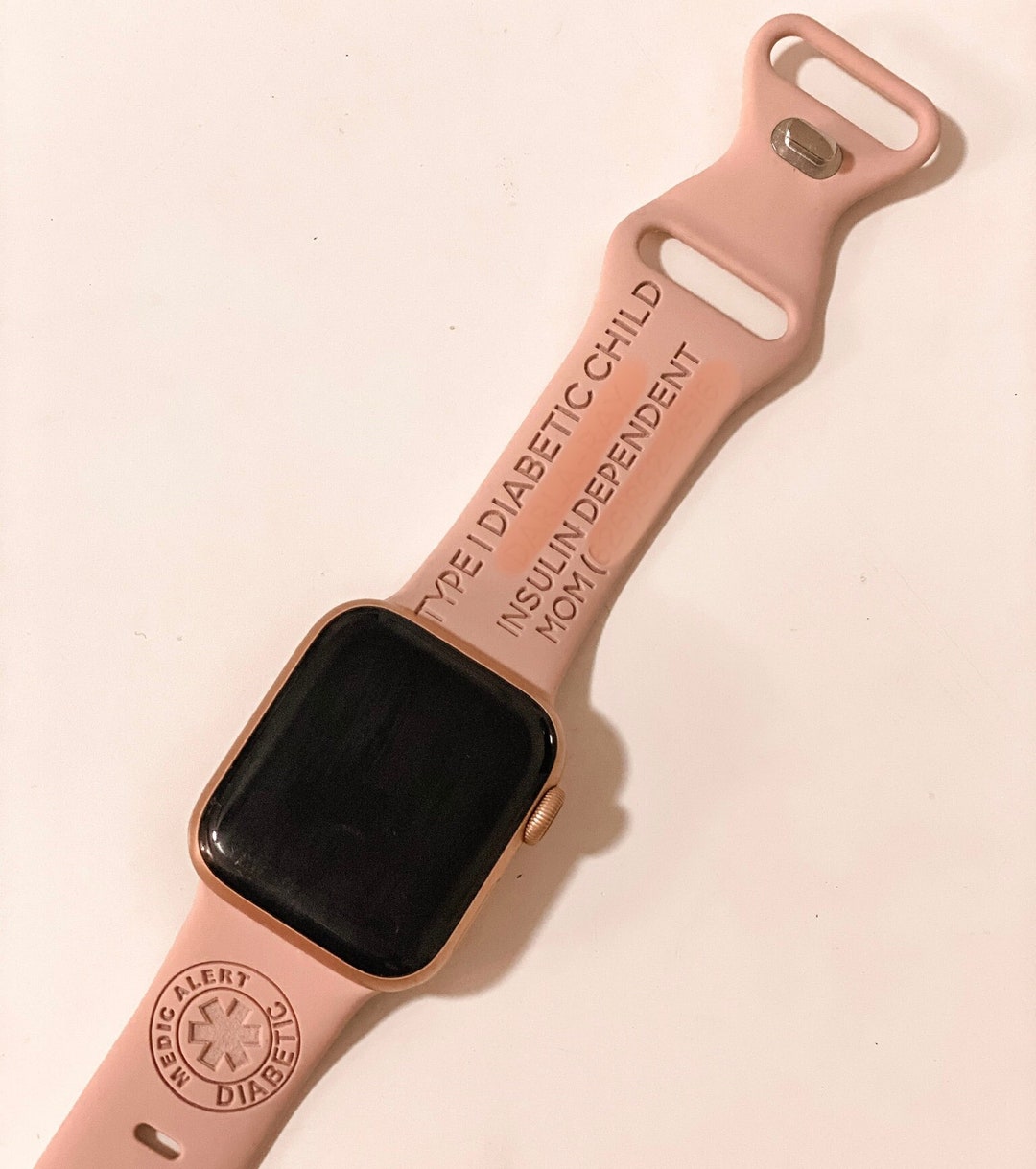 Diabetic Alert Watchband, Medic Alert, Medic Alert Watchband, Engraved ...