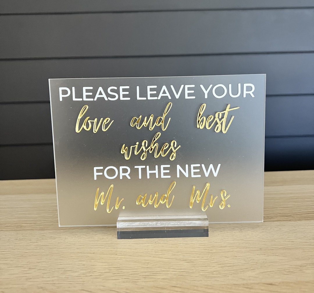 Best Wishes Sign, Wedding Sign, Welcome Sign, Seating Sign, Guestbook ...