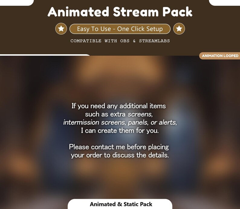 Royal Panda Gothic Overlay Animated Stream Package: for Twitch, Youtube ...