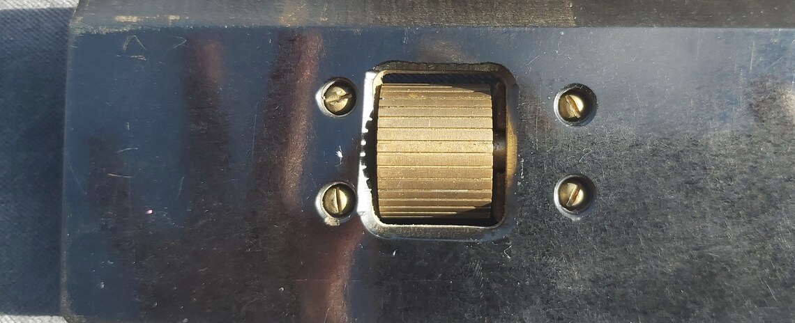 Vintage Ebony and Brass Rolling Straight Edge / Ruler (houghton ...