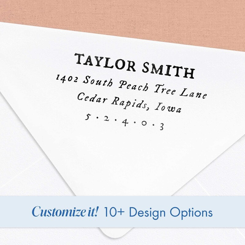 Western Address Stamp - Etsy