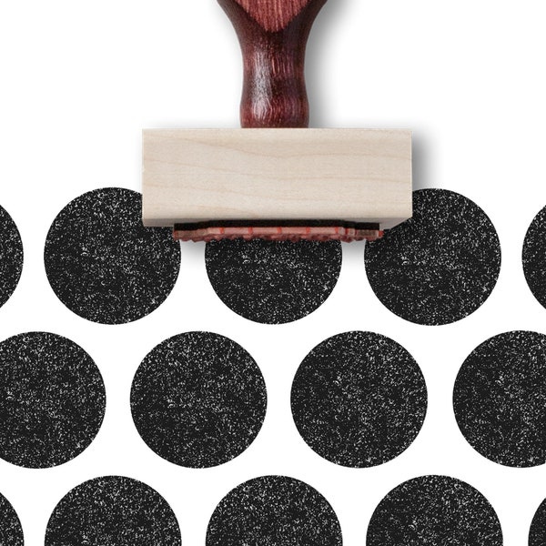 Circle Rubber Stamp - Etsy