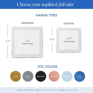 Fun Fact Cocktail Napkin Personalized Couple Wedding Shower Decorations ...