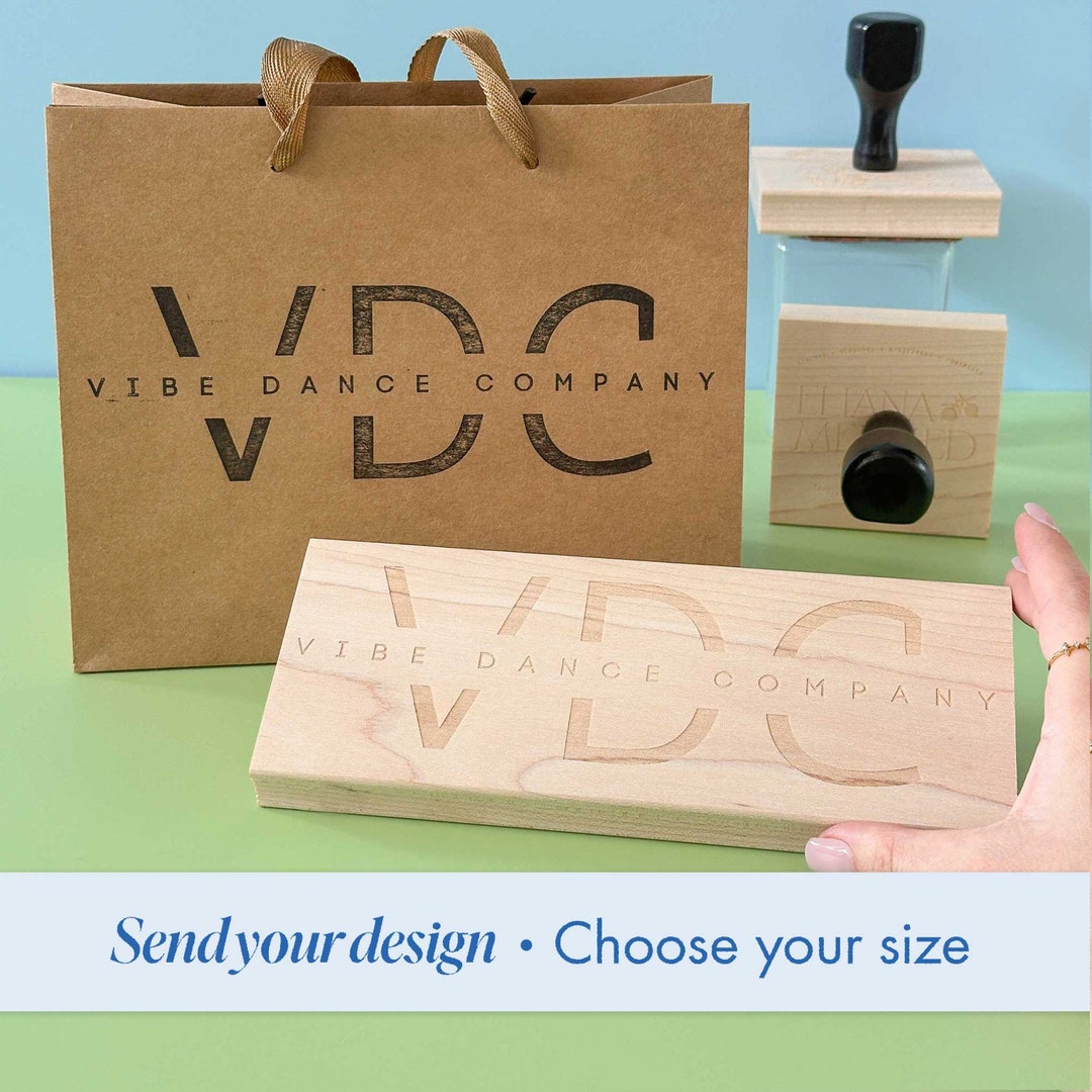 Business Logo Stamp Extra Large Custom Rubber Stamp 3" 4" 5" 6" 7" 8" 9 ...