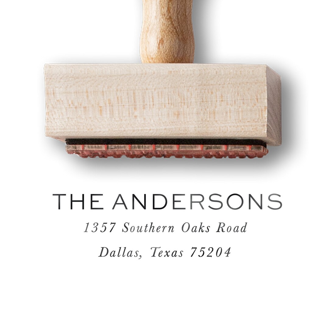 Modern Address Stamp, Custom Address Stamp, Simple Address Stamper ...