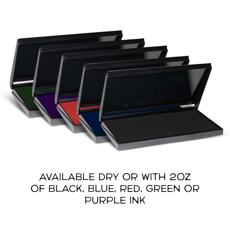 Extra Large Ink Pad Ink Pad for Stamps Large Black Ink Pad Black Ink ...