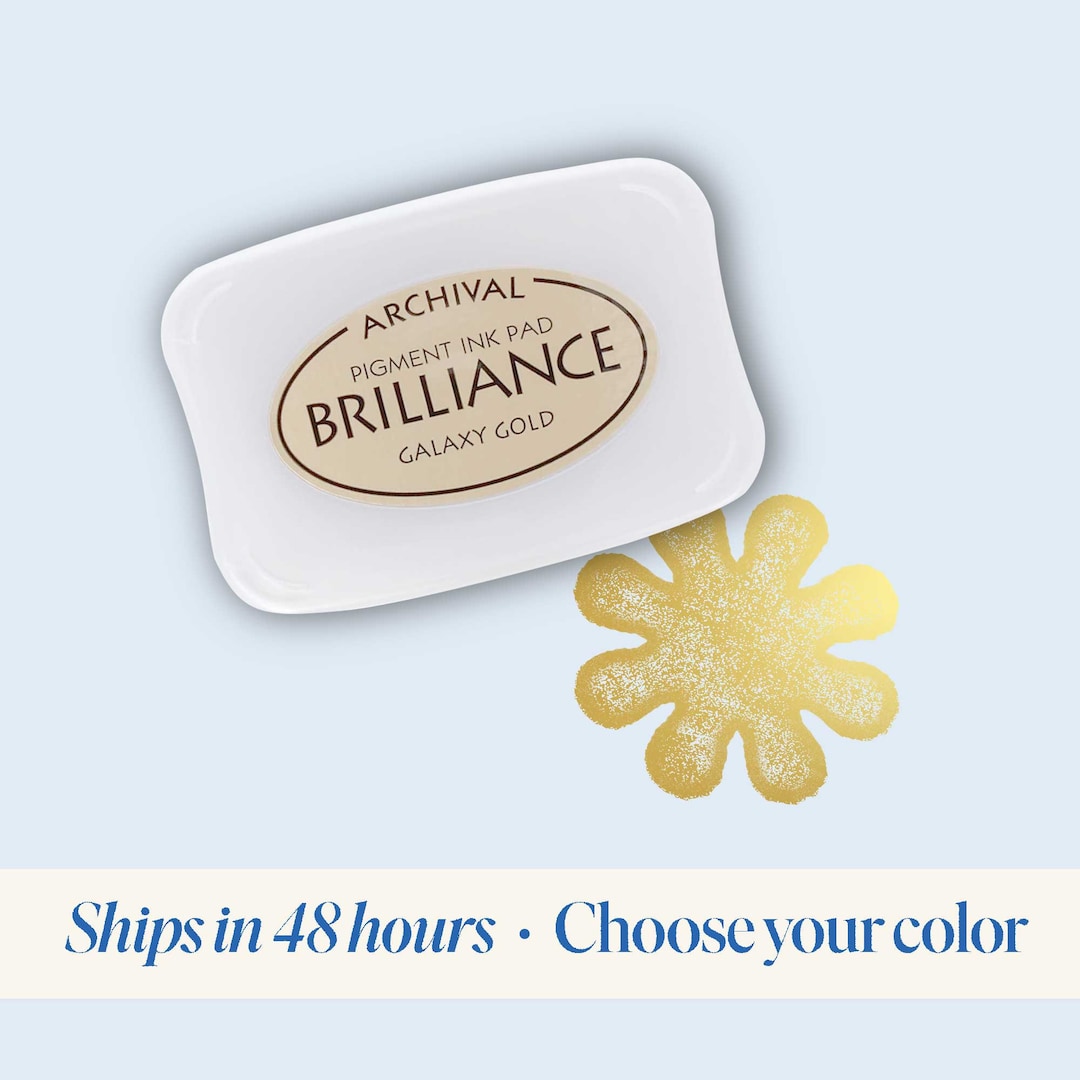 Metallic Gold Ink Pad Tsukineko Copper Metallic White Shimmer Ink ...