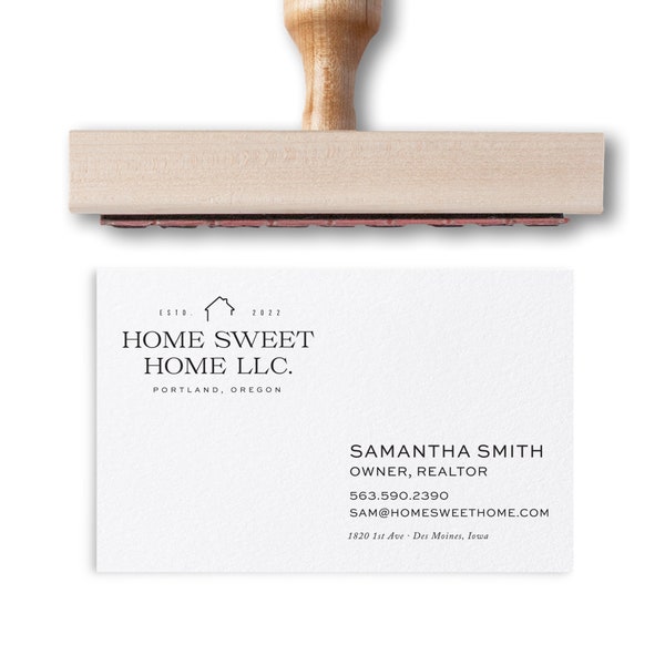 Business Card Stamp - Etsy