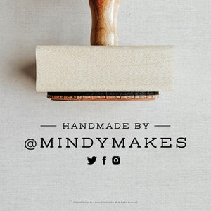 Handmade by Stamp Business Stamp Stamp for Tags Packaging | Etsy