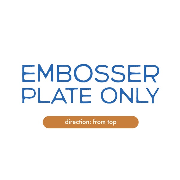 Embosser Plate - Etsy