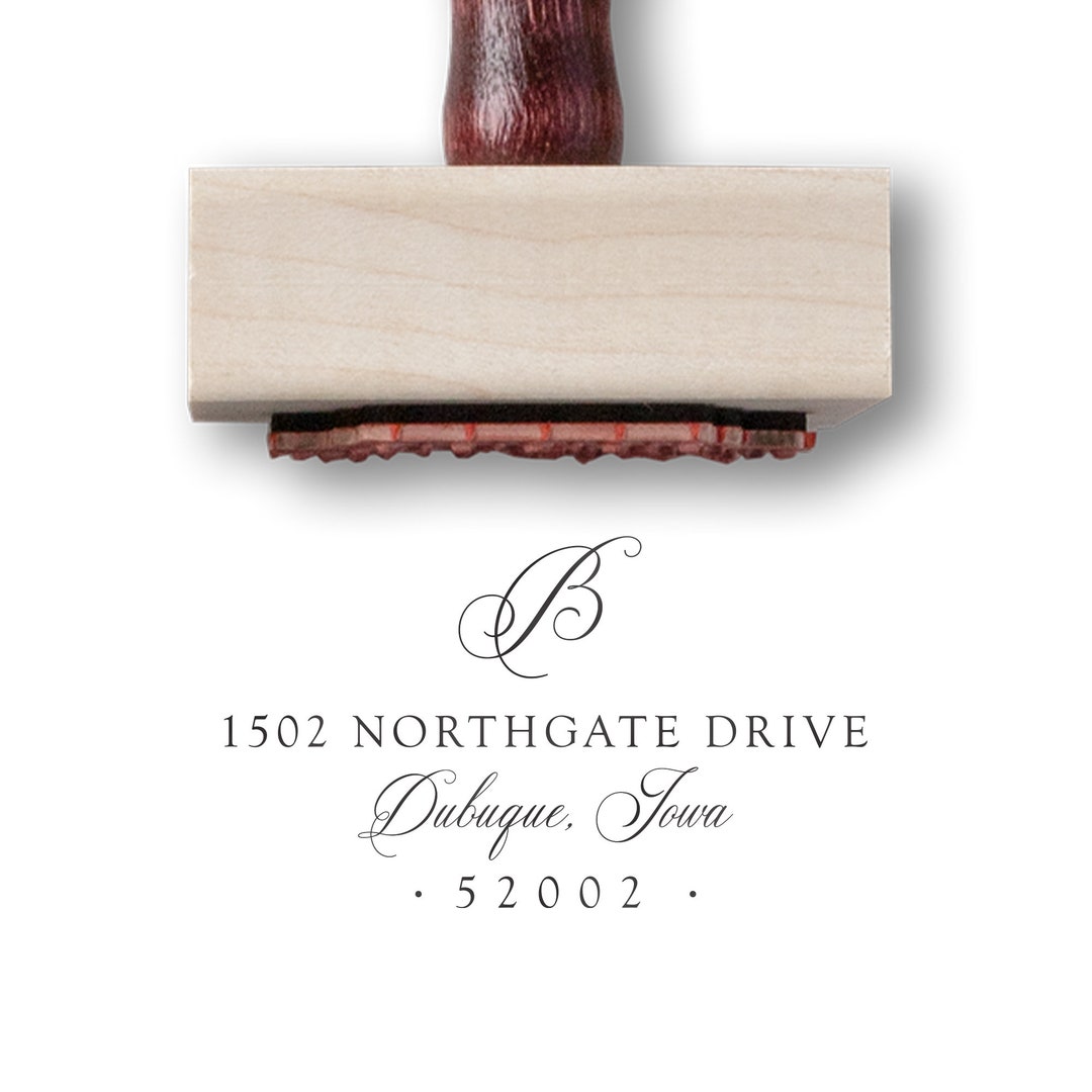 CUSTOM Monogram Stamp, CHOOSE Your Stamp, Personalized Embosser ...