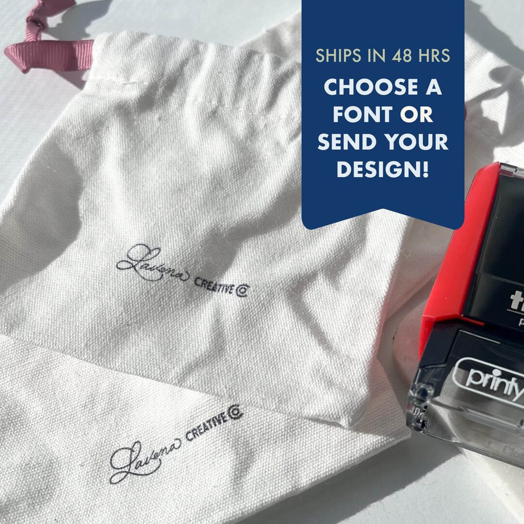 Personalized Logo Stamp Clothing Brand Logo Tag Fabric Self Inking ...