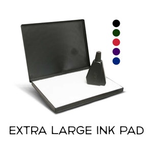 Extra Large Ink Pad Ink Pad for Stamps Large Black Ink Pad Black Ink ...
