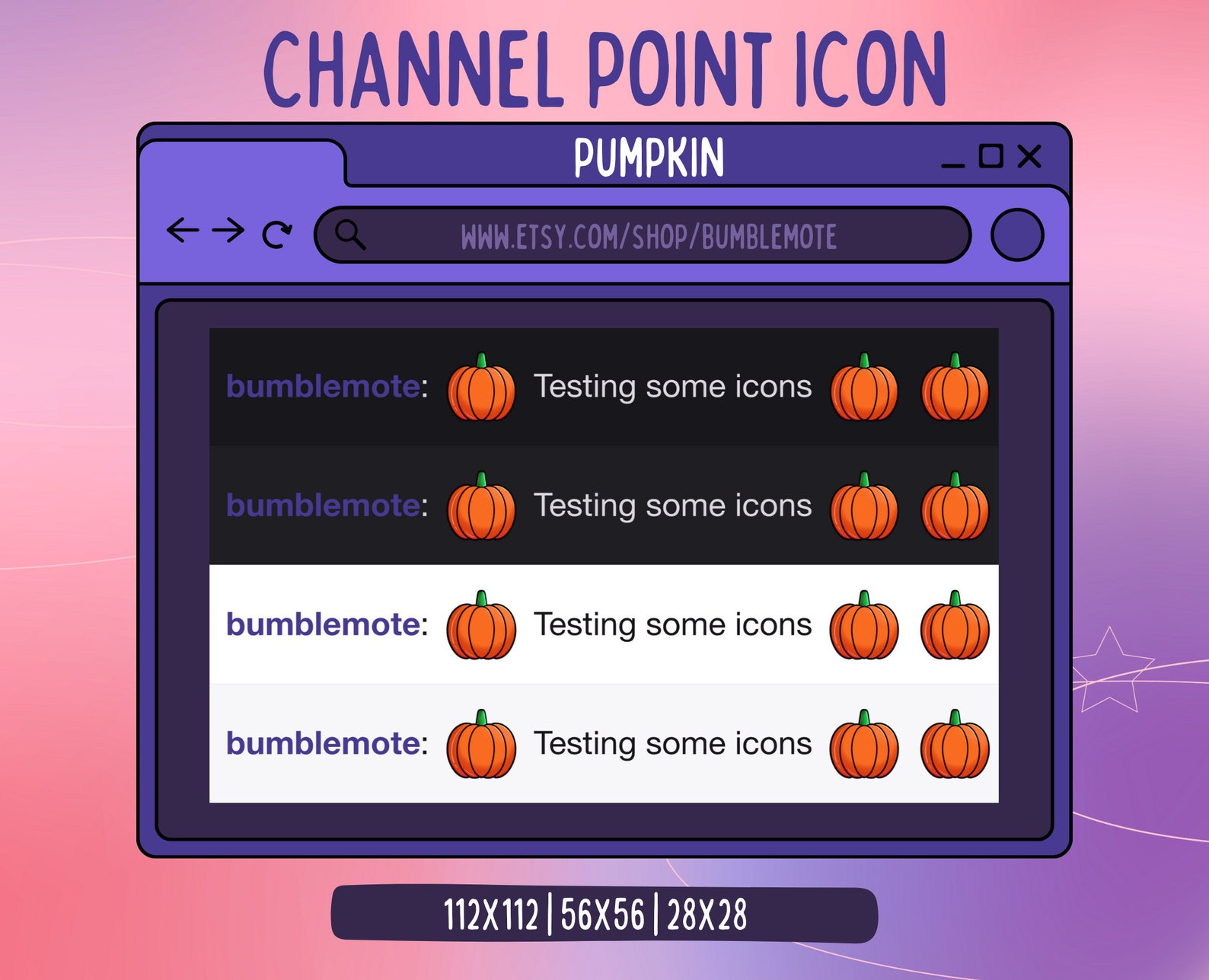 Pumpkin Channel Point Icon for Twitch - Etsy