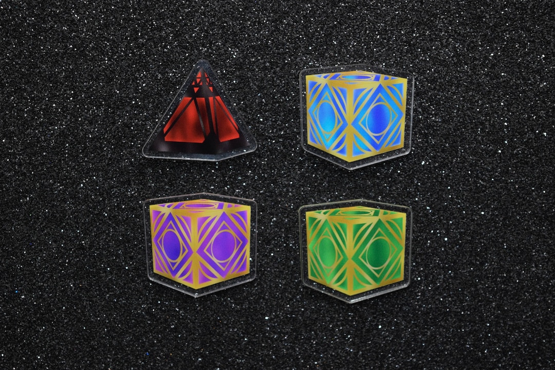 Jedi & Sith Holocron Acrylic Pins Knights of the Old Republic KOTOR ...