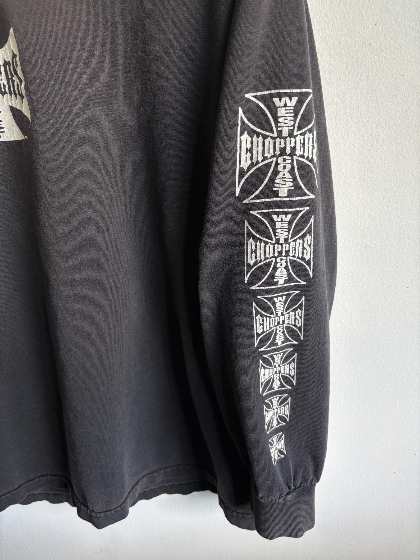 Vintage West Coast Choppers Long Sleeve Size M/L California Iron Cross ...