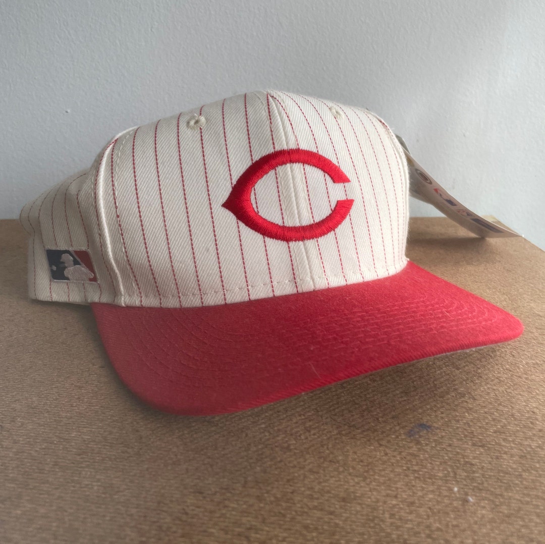 Vintage Cincinnati Reds Pinstripe Snapback MLB Sports Specialties Wool ...