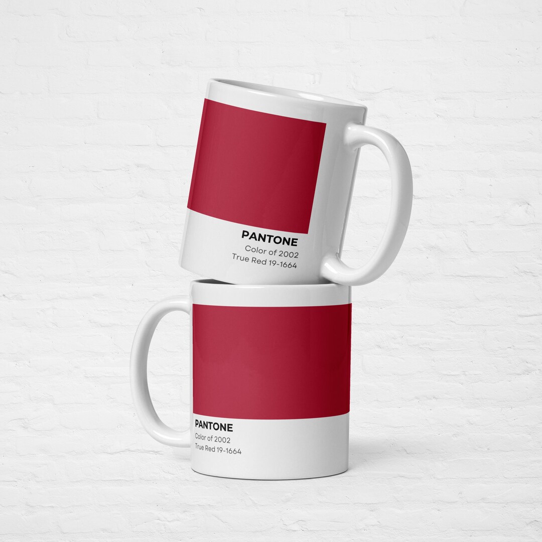 Pantone True Red Coffee Mug | Color Theory Gift - Etsy