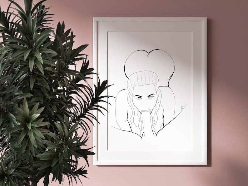 Erotic Line Art Oral Sex Line Drawing Printable Digital Etsy Australia