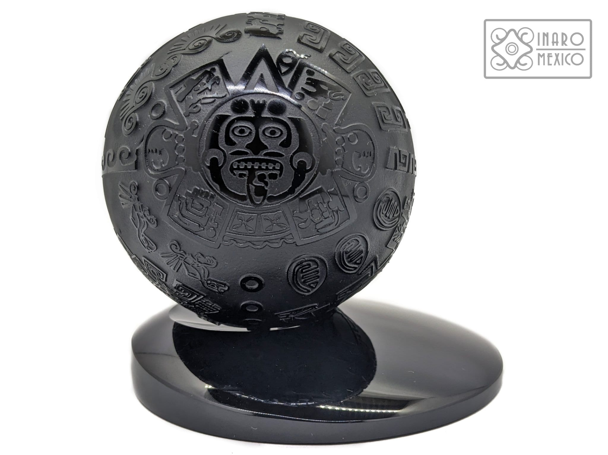 Obsidian Sphere “cihuatl”: Ancestral Energy & Aztec Symbols - Etsy