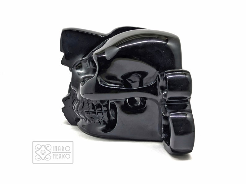 Black Obsidian Sculpture – Hand-carved Maya Jaguar Mask Skull - Etsy