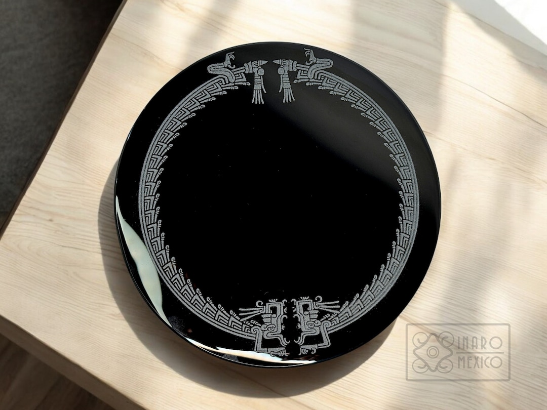 Obsidian Mirror, Mexican Decor, Aztec Calendar, Mayan Art, Divination ...