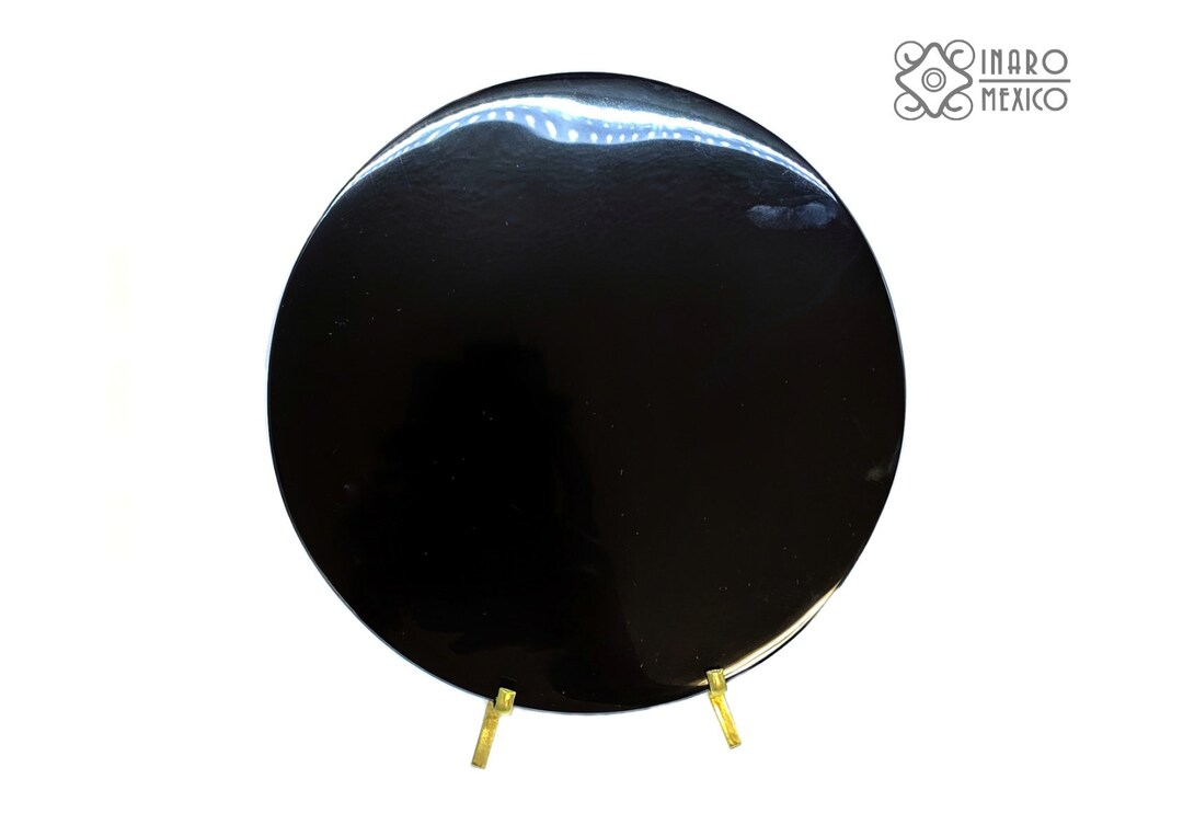 Black Obsidian Mirror 4", Scrying Mirror (10cm) - Etsy