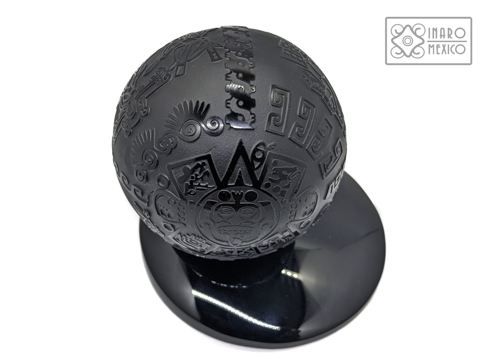 Obsidian Sphere “cihuatl”: Ancestral Energy & Aztec Symbols - Etsy