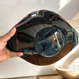 Obsidian Vessel, With the Days of the Aztec Calendar Engraved. Hand ...