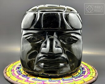 Escultura Cabeza Olmeca, Andara ,tallado a Mano, 6 - Etsy