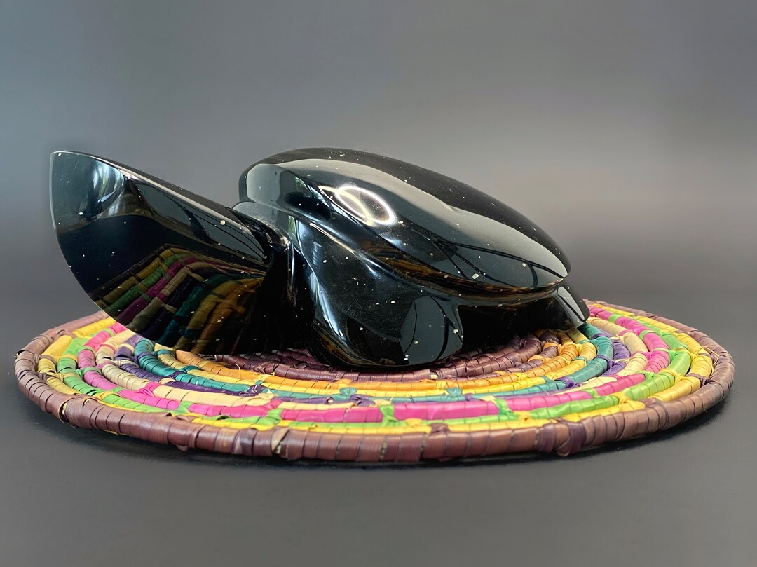 Gold Obsidian Turtle, Hand-carved, Authentic Obsidian 8" - Etsy