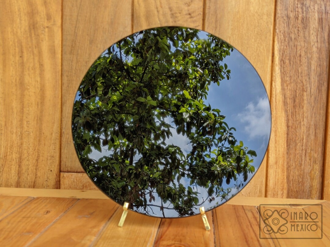 Black Obsidian Scrying Mirror, Magic Mirror, Reflective, 12” (30cm ...