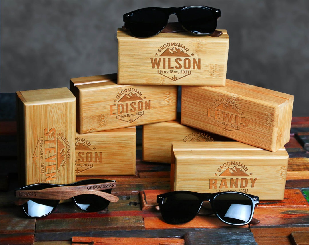 Groomsmen Gifts Personalized Sunglasses Custom Engraved - Etsy