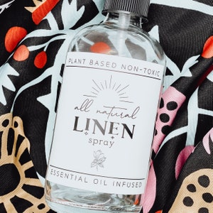 Linen Spray Label | Room Spray Label | Glass Spray Label | Cleaning ...