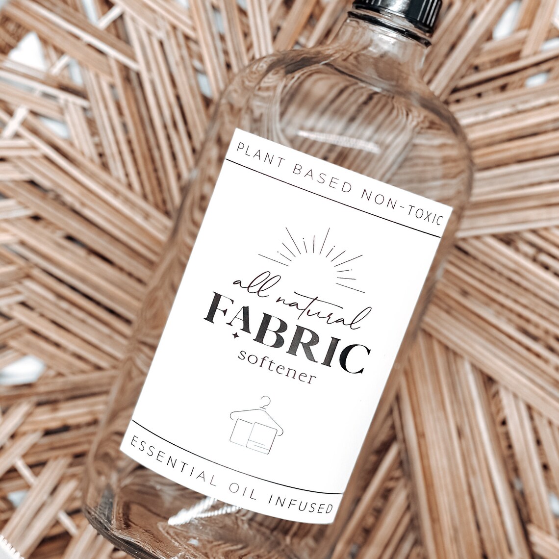 Fabric Softener Label | 32oz. Glass Label | Detergent Label | Essential ...