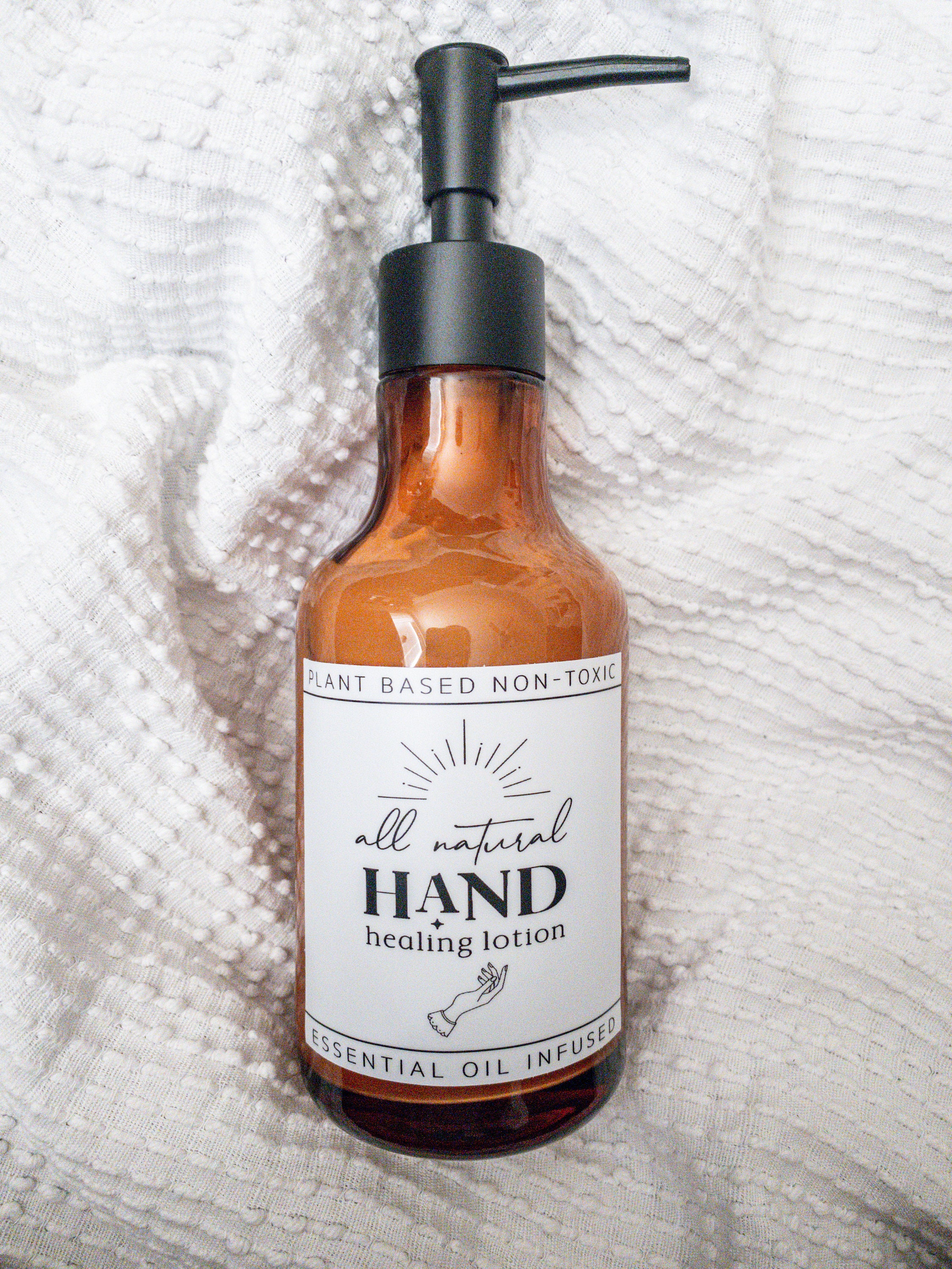 Hand Lotion Label Glass Bottle Label Essential Oil Natural Bottle Label ...