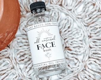 Face Wash Label - Etsy