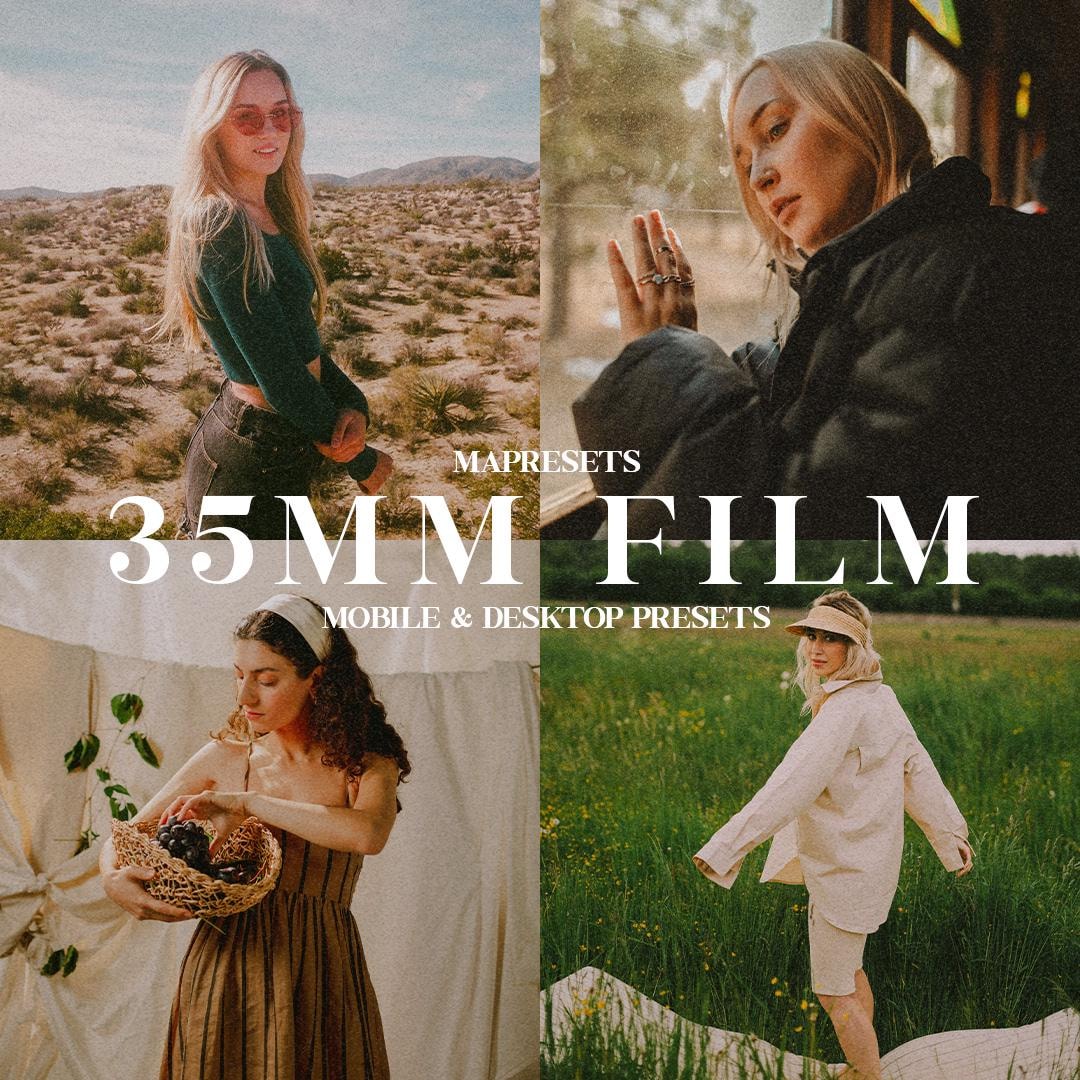 10 35mm Film Look Lightroom Presets | Vintage Film Style, Retro Grain ...