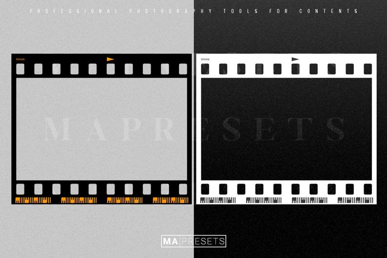 70 Analog Film Frames | Negative Film Borders, 35mm Strips, Vintage ...