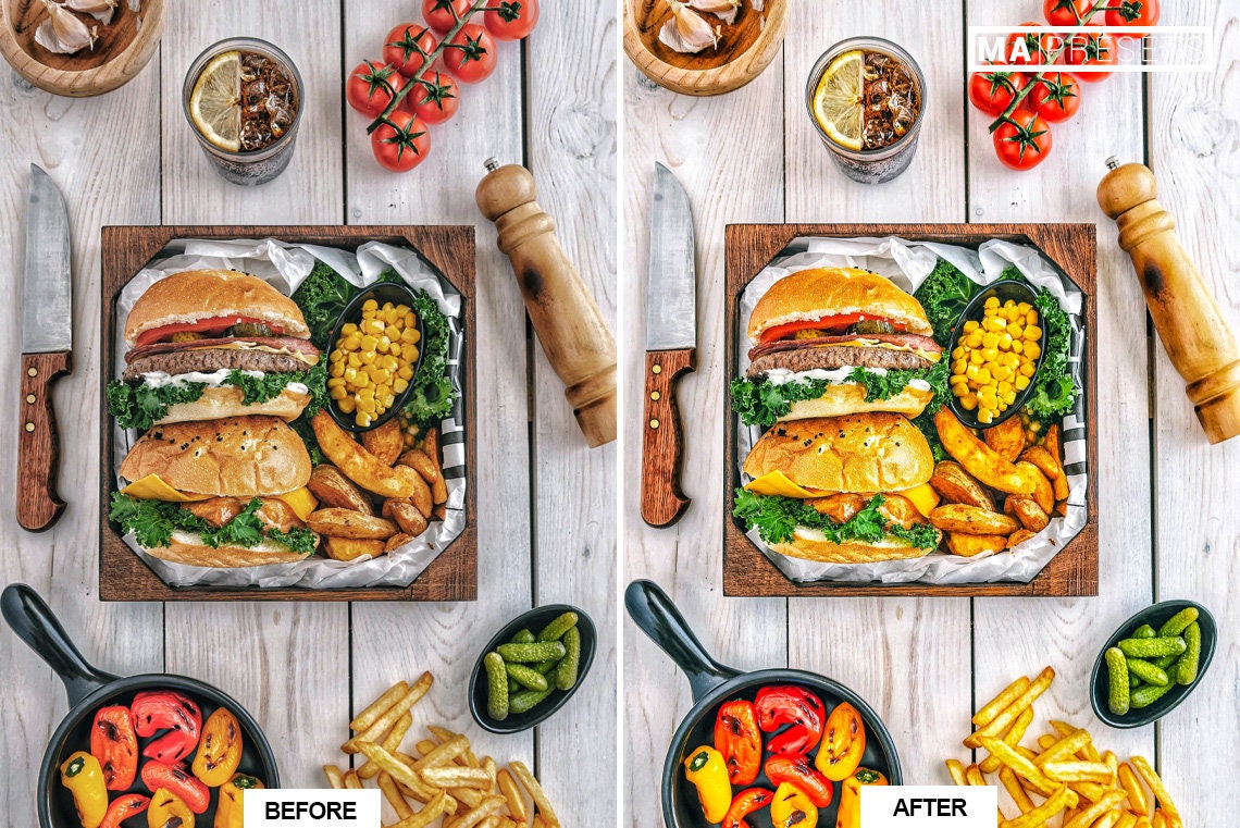 10 BRIGHT FOOD Lightroom Mobile and Desktop Preset Vibrant - Etsy