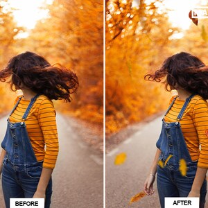 70 AUTUMN OVERLAYS Autumn Photo Overlays for Photoshop, Realistic ...