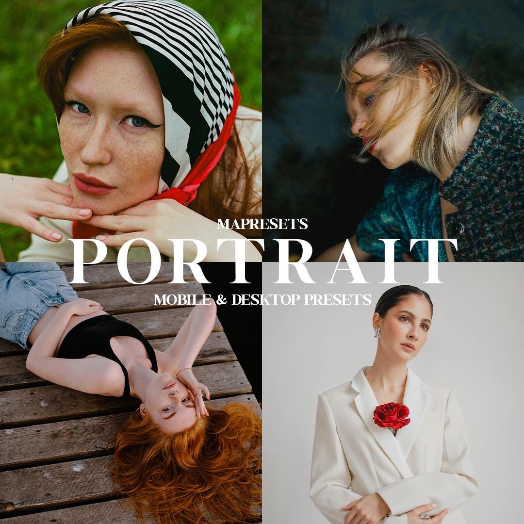 10 Portrait Pro Lightroom Presets | Clean Skin Tones, Makeup Retouch ...