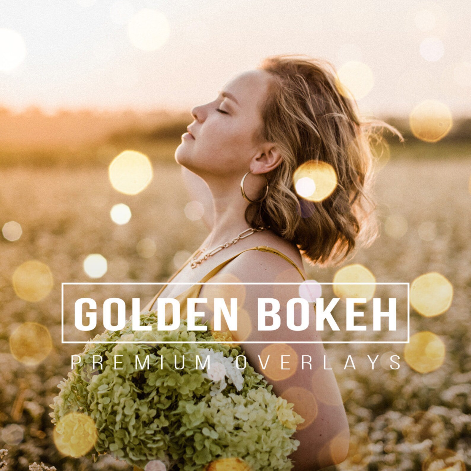 100 GOLDEN BOKEH OVERLAYS Golden Bokeh Lights Overlays for - Etsy