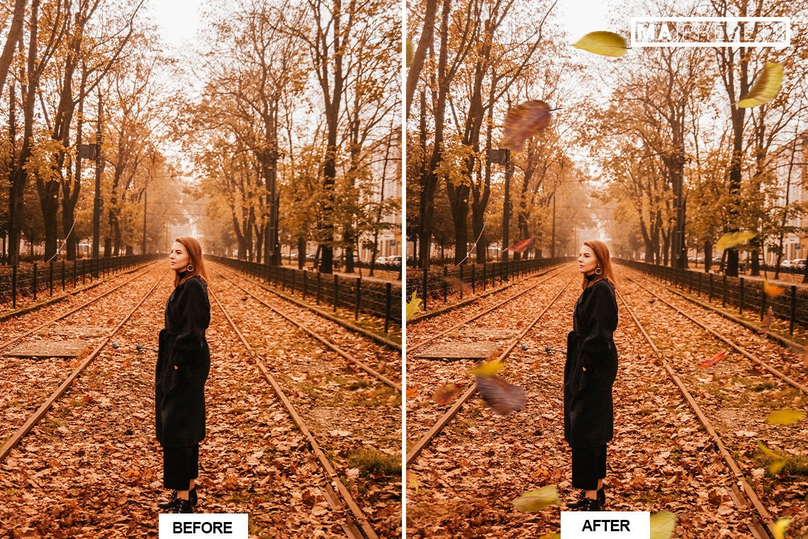 70 AUTUMN OVERLAYS Autumn Photo Overlays for Photoshop - Etsy