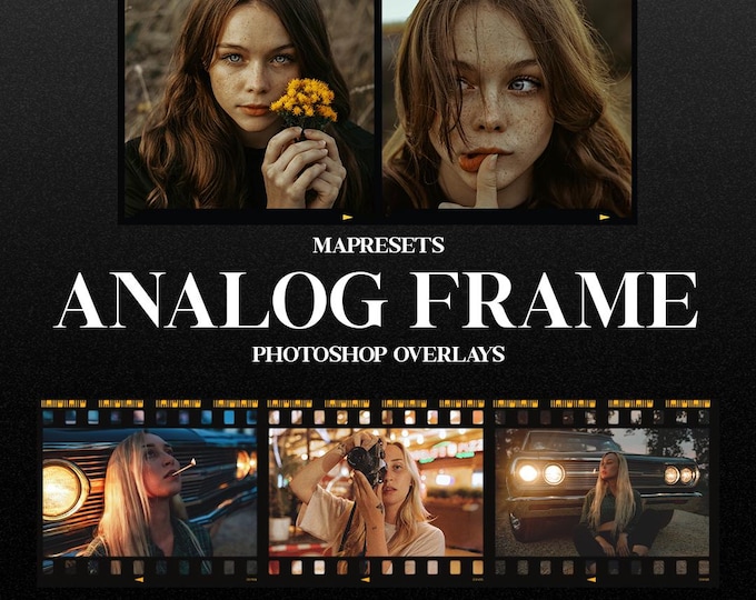 70 Analog Film Frames | Negative Film Borders, 35mm Strips, Vintage ...